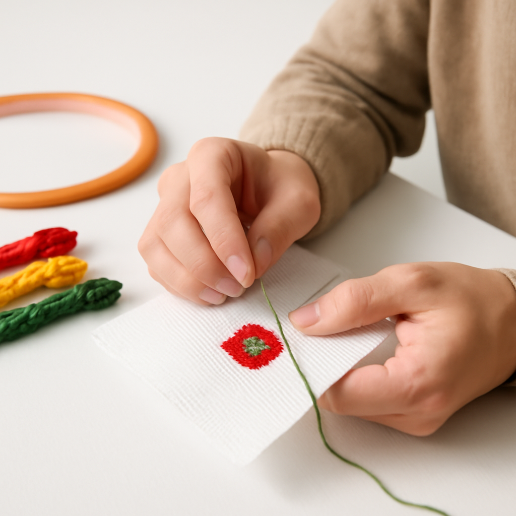 Curso de Bordado ponto cruz passo a passo para iniciantes on-line ...